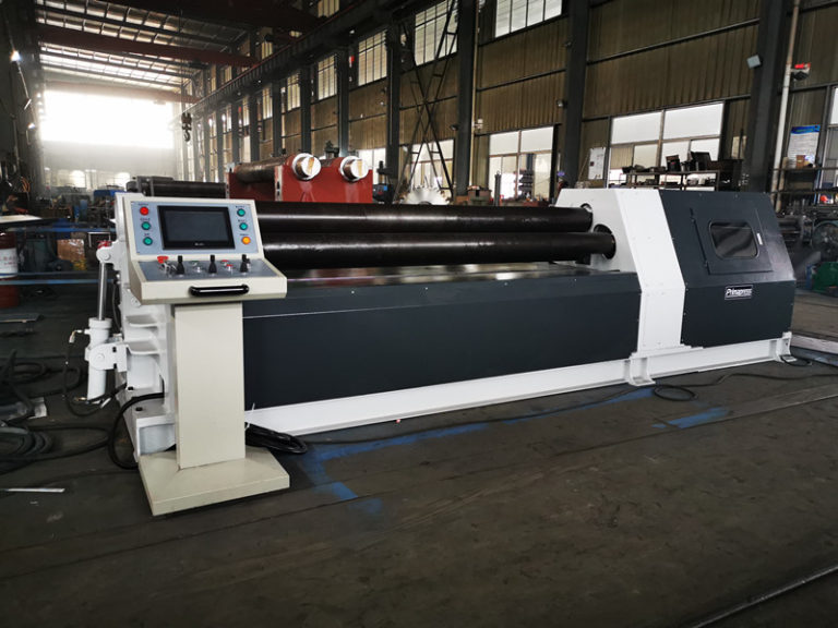 W12 CNC Four Roller Steel Sheet Plate Bending Rolling Machine with 4 ...