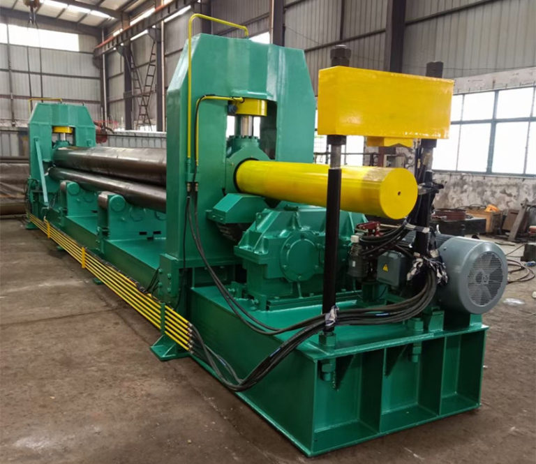 Heavy duty plate 3 rollers hydraulic steel plate rolling machine iron ...